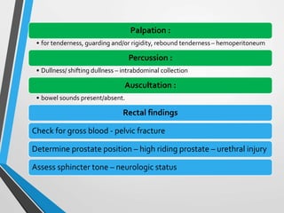 Solid organ injuries following abdominal trauma | PPTX