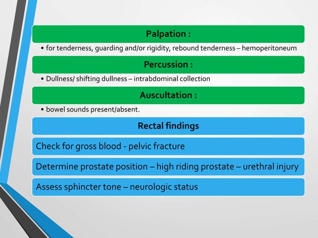 Solid organ injuries following abdominal trauma | PPTX