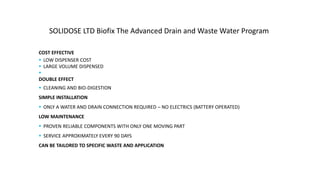 Solidose Ltd Biofix Latest generation unique Treatment of FOG ...