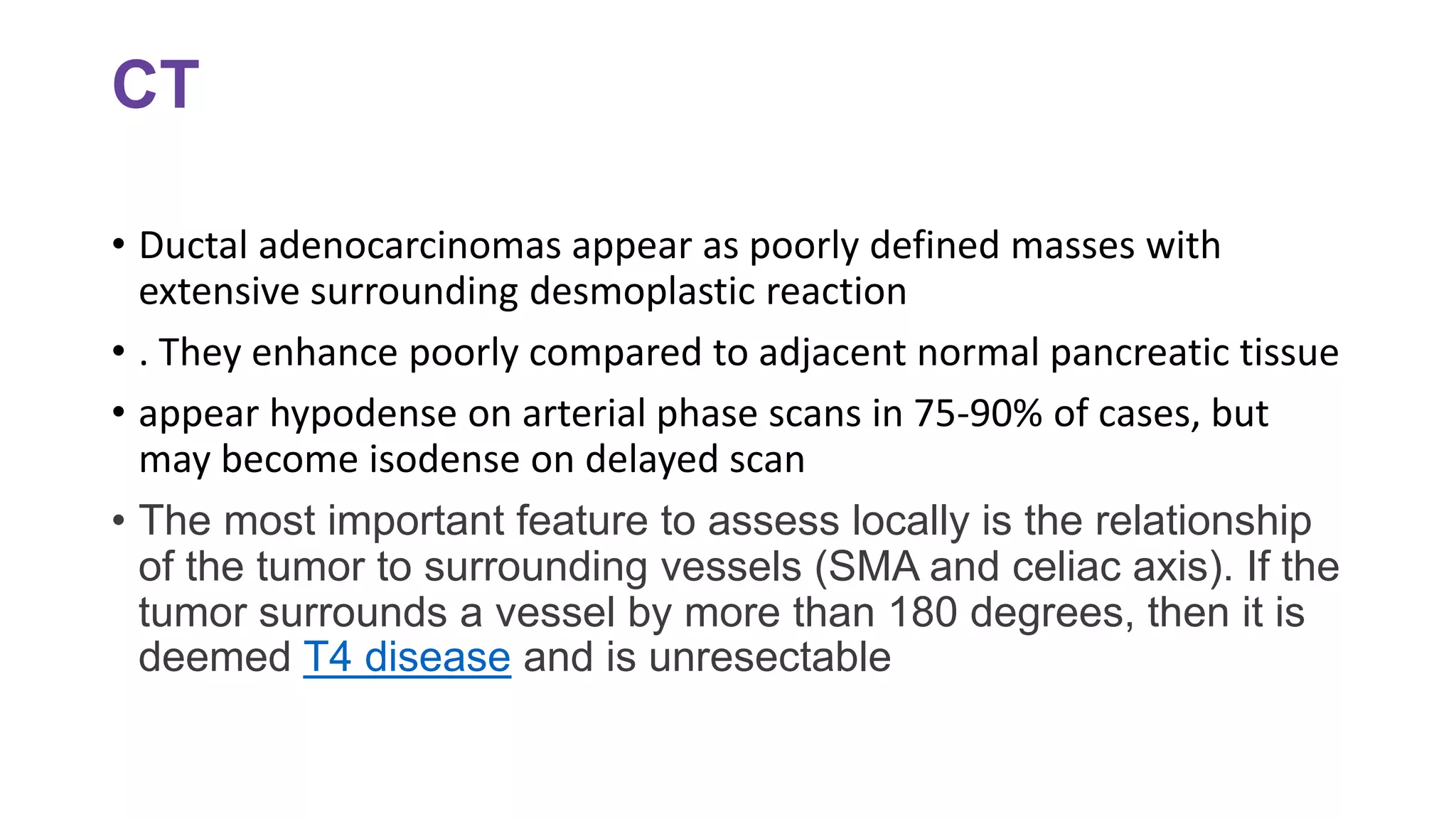 radiological imaging of pancreatic malignancy - solid neoplasms ...
