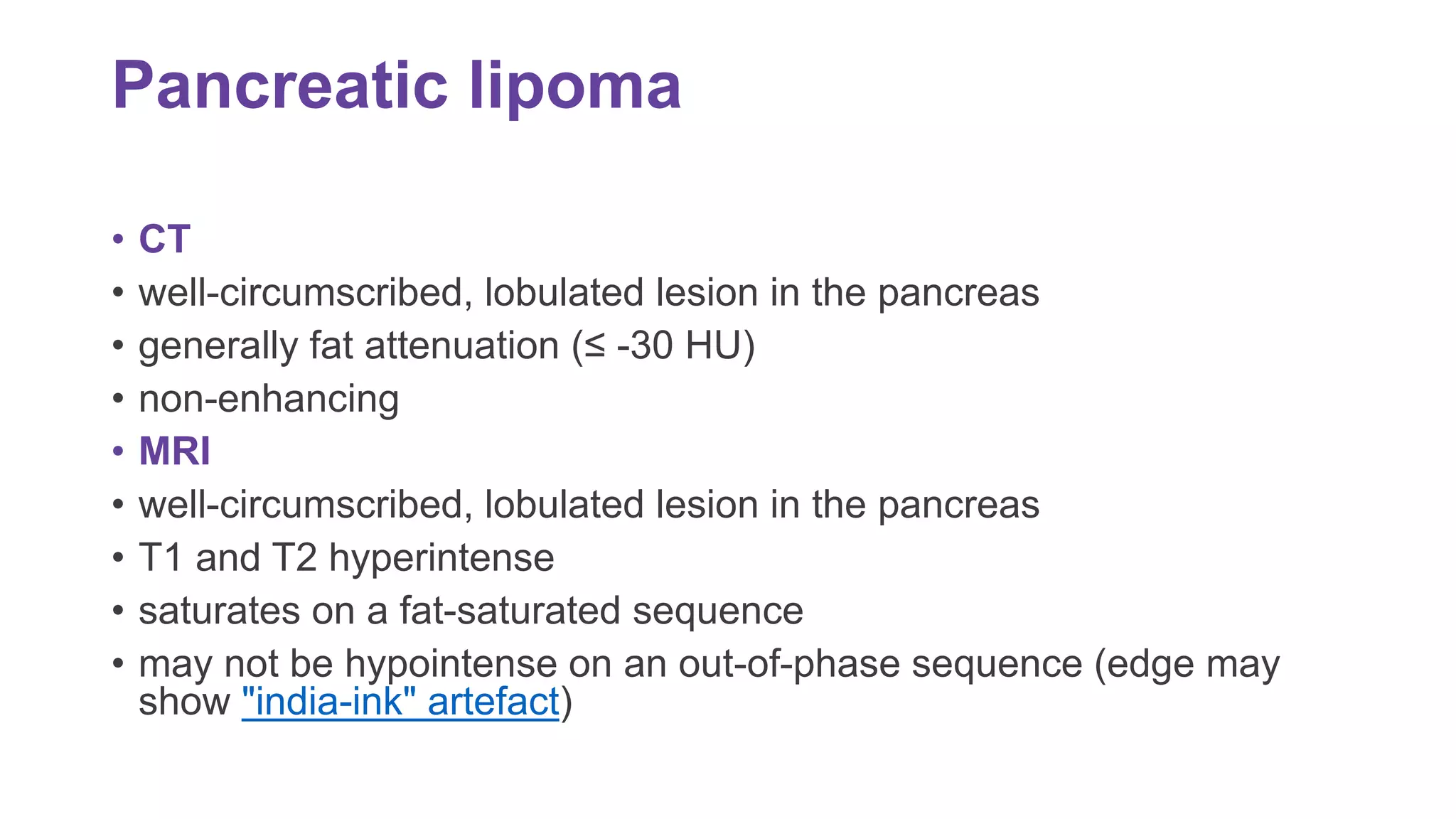 radiological imaging of pancreatic malignancy - solid neoplasms ...