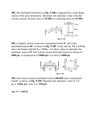 Stress in Beams (solid Mechanics) | DOCX