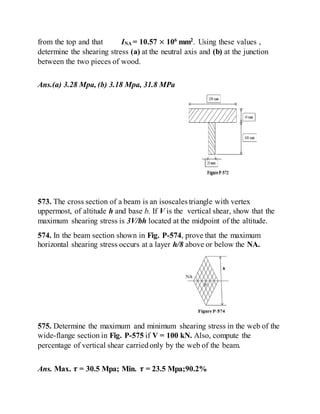Stress in Beams (solid Mechanics) | DOCX