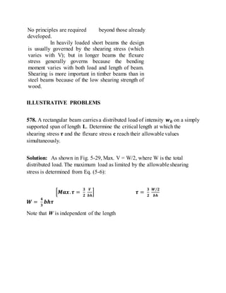 Stress in Beams (solid Mechanics) | DOCX