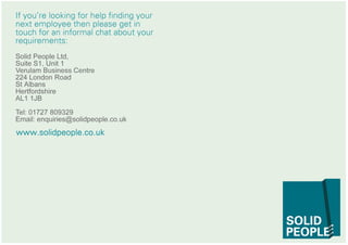 Solid People - CAD Recruitment Specialists | PDF