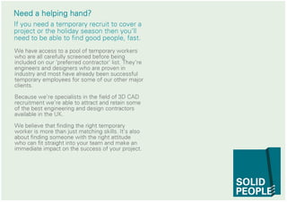 Solid People - CAD Recruitment Specialists | PDF