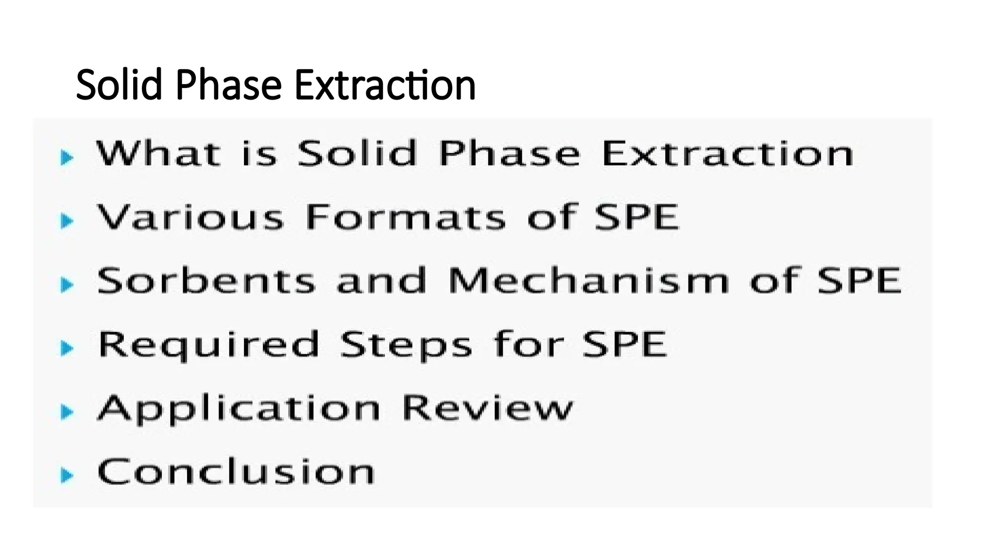 Solid Phase Extraction.ppt, advanced analytical chemistry for Post ...