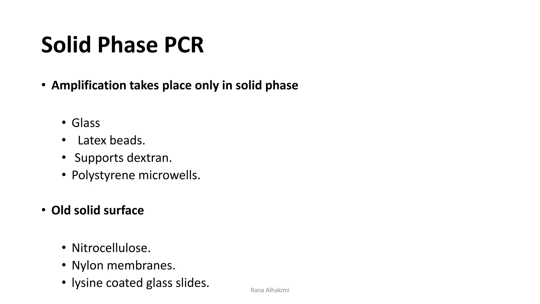 Solid phase pcr and suicide pcr | PDF