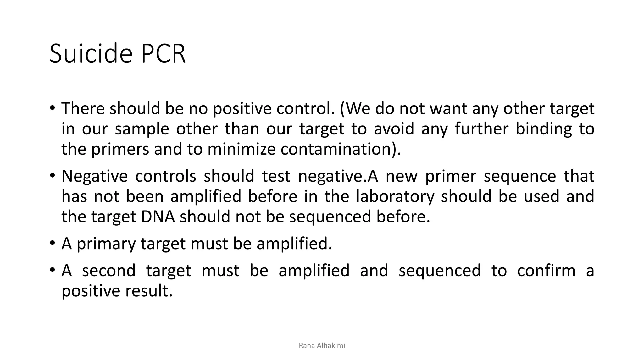 Solid phase pcr and suicide pcr | PDF