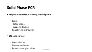 Solid phase pcr and suicide pcr | PDF | Chemistry | Science