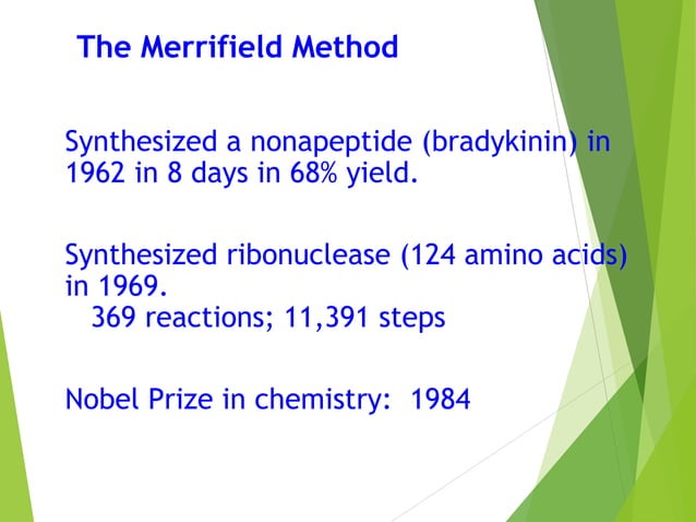 Solid phase peptide synthesis | PPT | Chemistry | Science