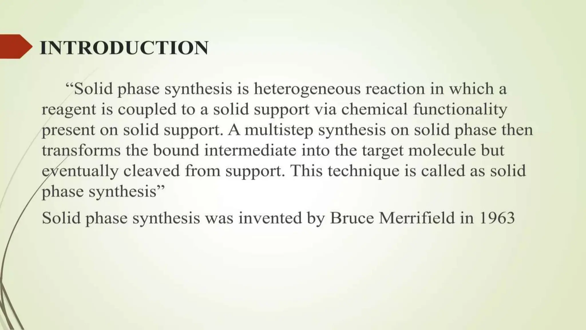 Solid Phase synthesis ppt & pptx New organic Synthesis | PPTX