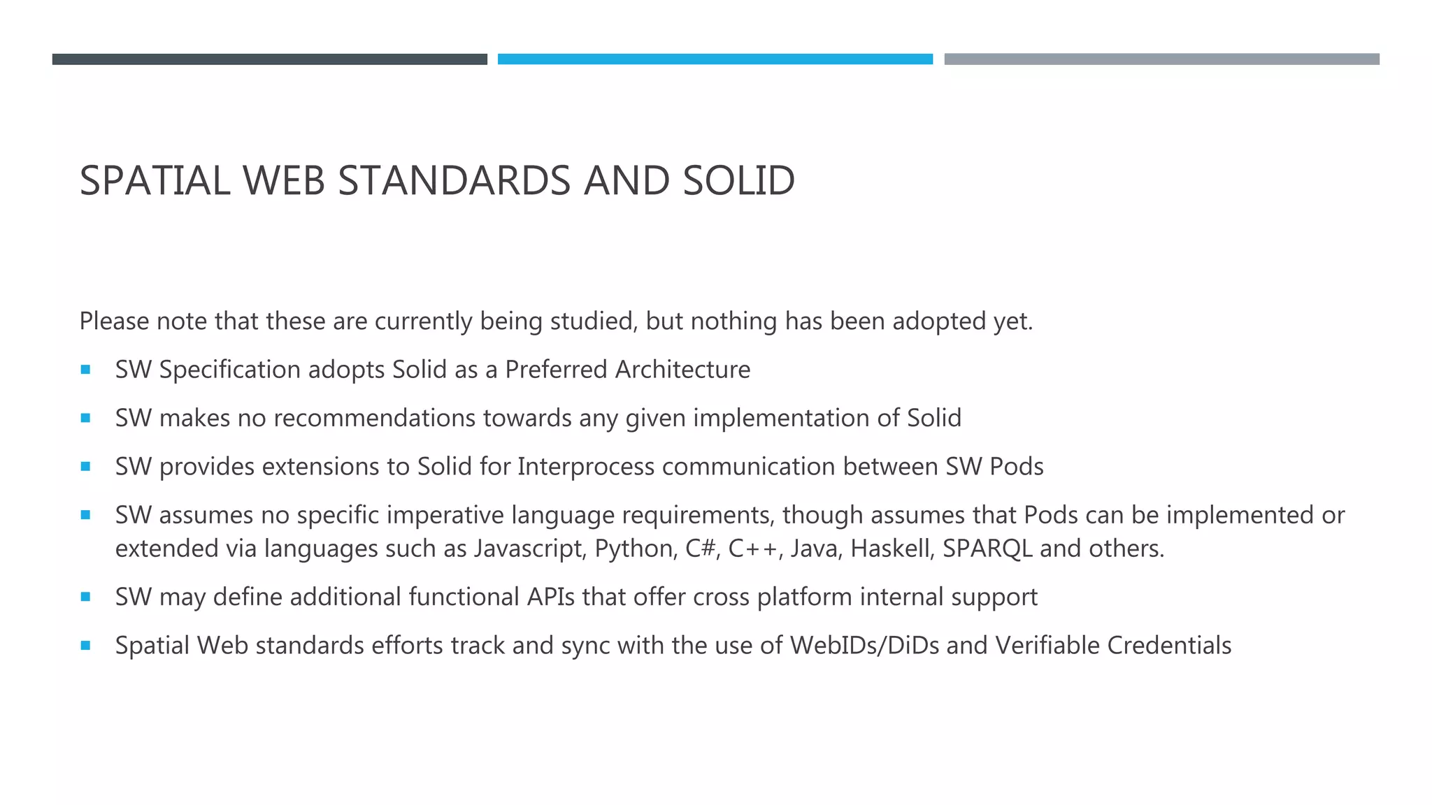 Solid pods and the future of the spatial web | PPT