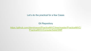 Solid principle 1-single responsibility principle (srp) | PPT