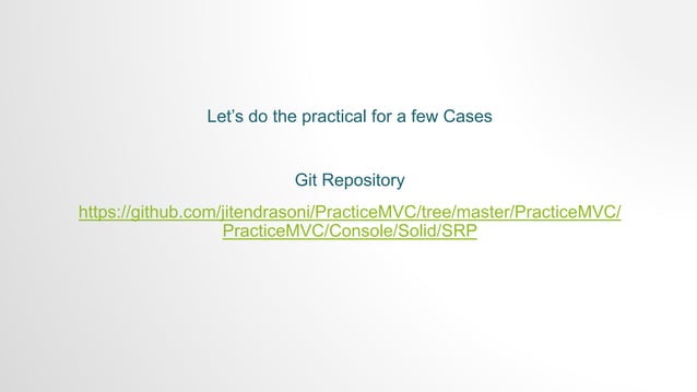 Solid principle 1-single responsibility principle (srp) | PPT