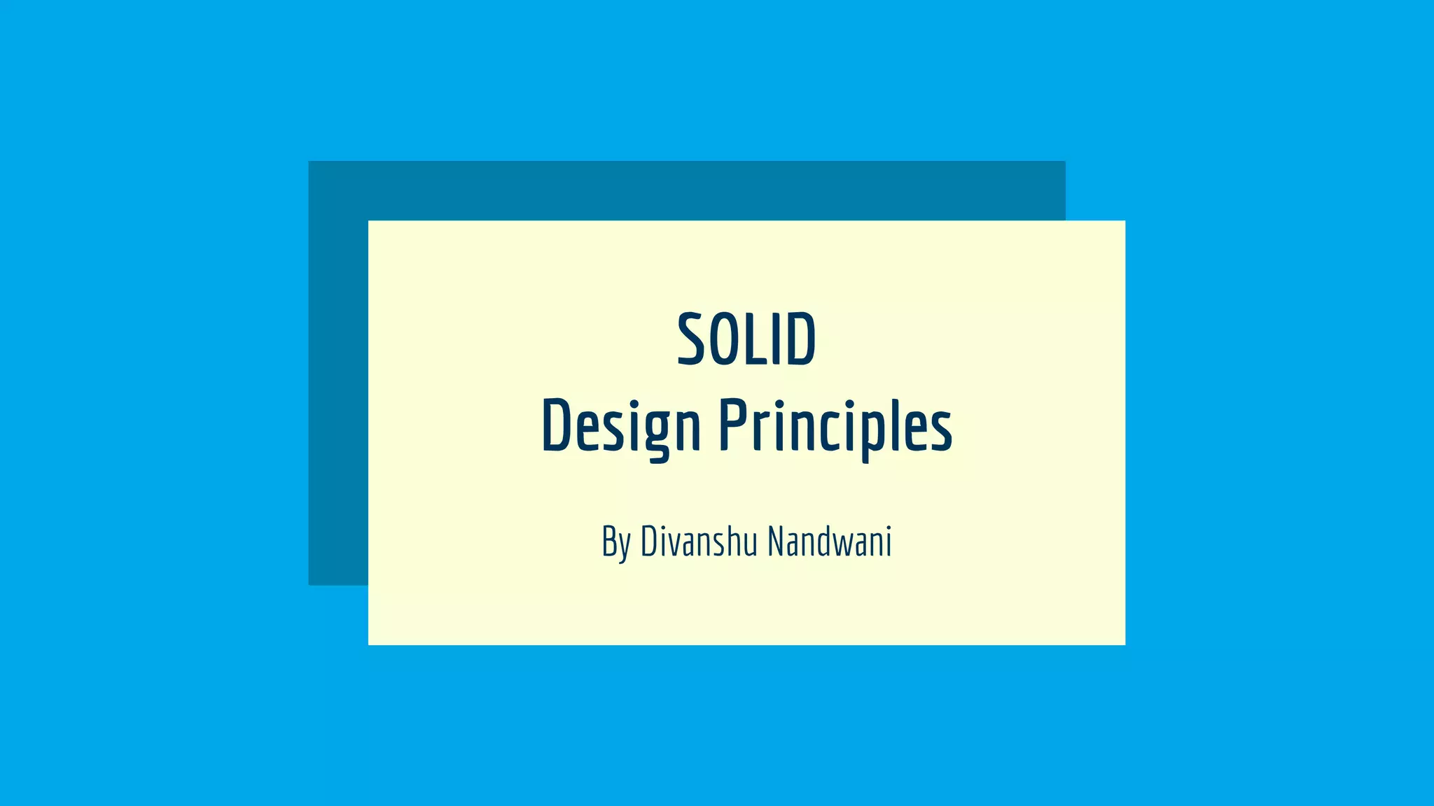 Solid Principles | PDF