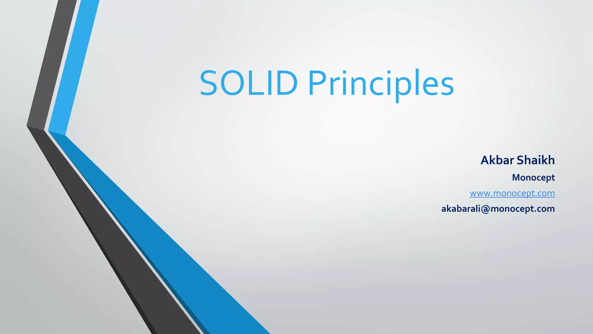 SOLID Principles | PPTX