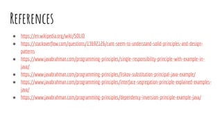 Solid principles | PPTX | Programming Languages | Computing