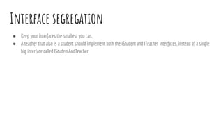 Solid principles | PPTX | Programming Languages | Computing