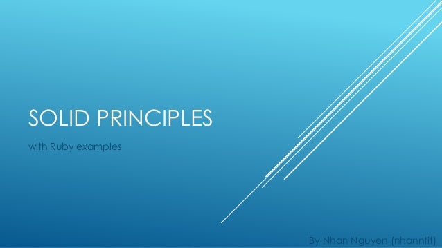 Solid principles