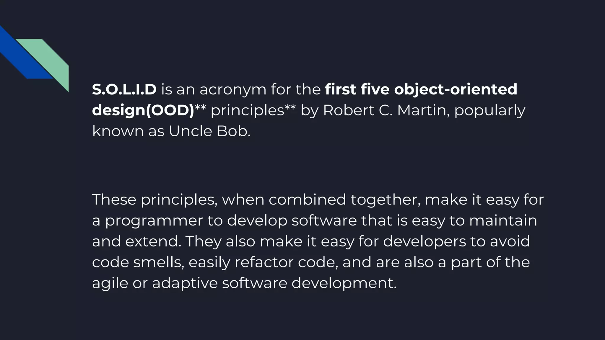 Solid principles | PPTX