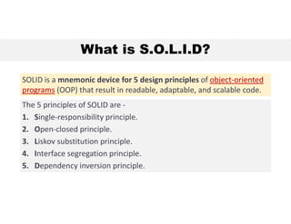 Solid principles | PPT