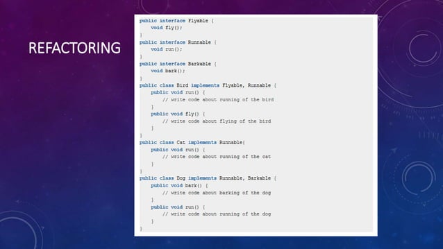 Solid principles – interface segregation principle | PPTX | Computing ...