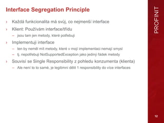 Solid principy v oop návrhu | PPT