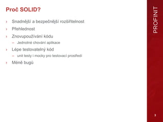 Solid principy v oop návrhu | PPT