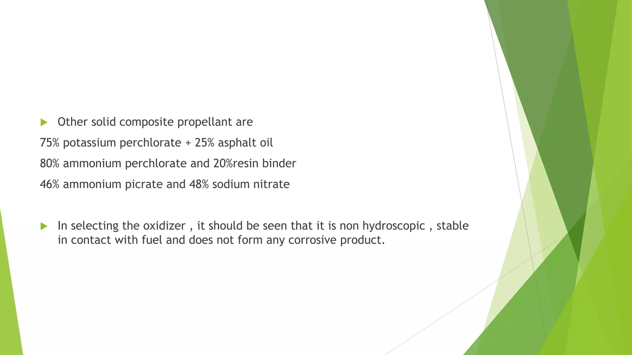 Solid rocket propellant | PPTX