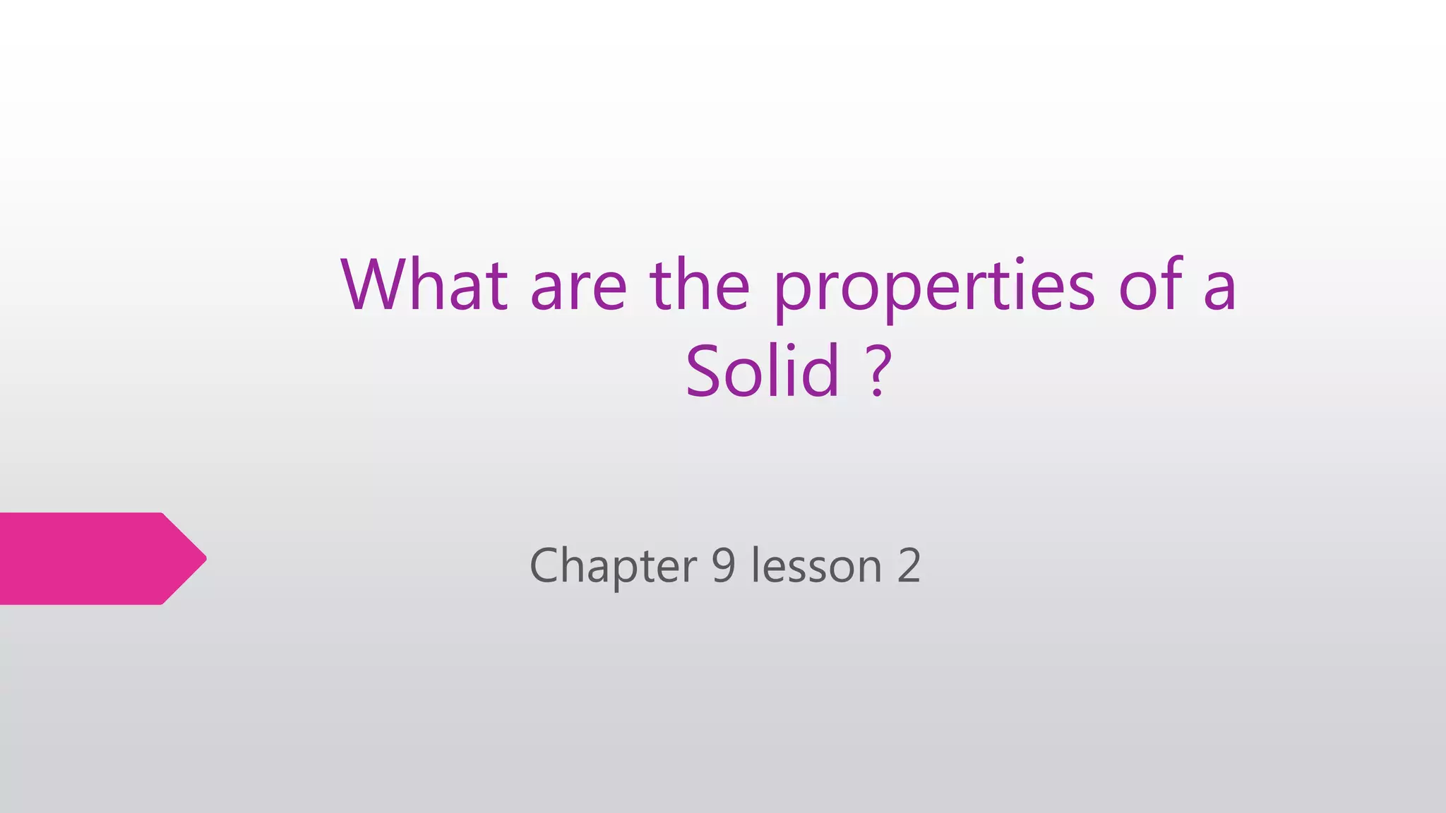 Solids | PPT
