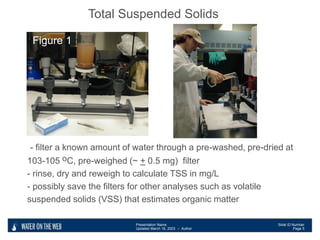 solids.ppt about turbidity and tss and solids | PPT