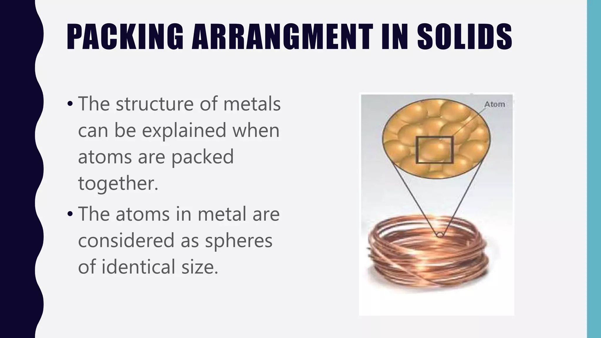 Solids - Arrangement of solid particles | PPT