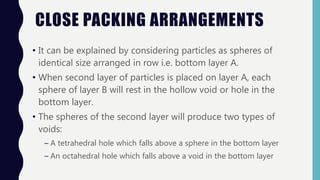 Solids - Arrangement of solid particles | PPT
