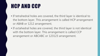 Solids - Arrangement of solid particles | PPT