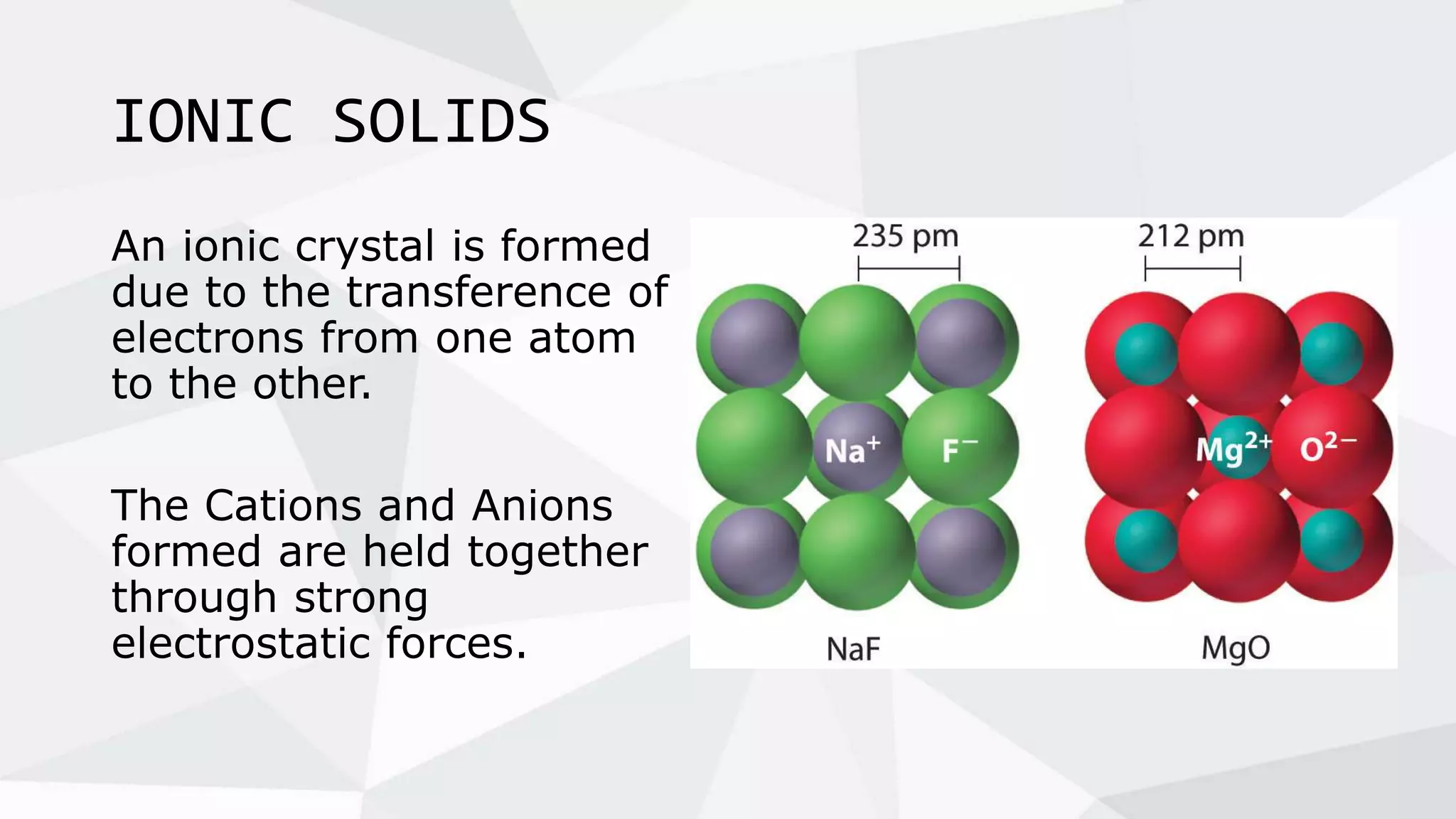 Ionic solids vs Covalent solids | PPTX