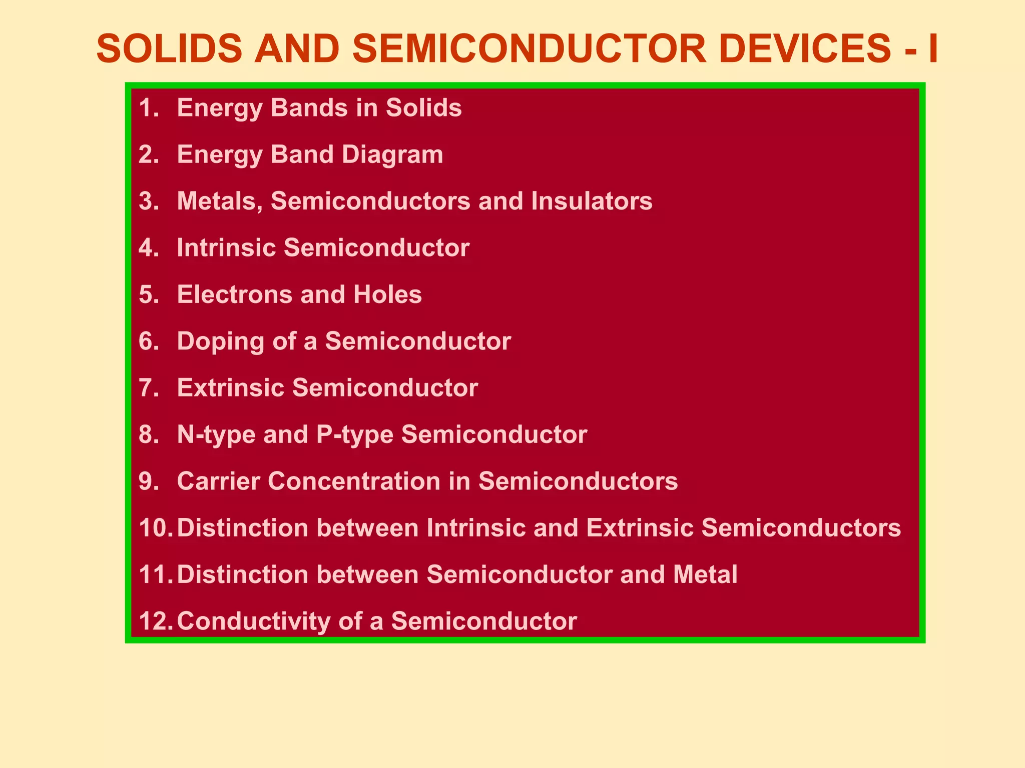 Semiconductor Devices Class 12 Part-1 | PPT