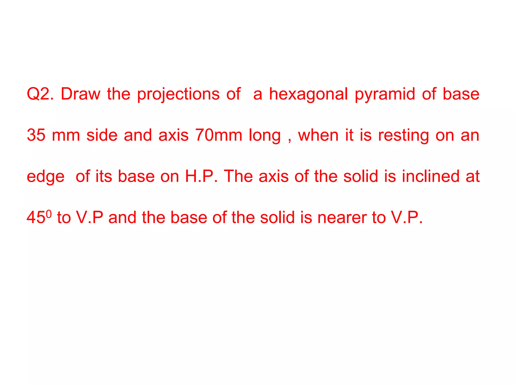 solids when axis inclined to V.P | PPTX