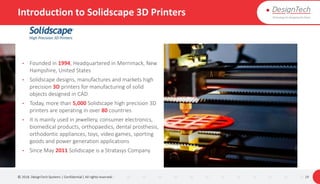 DesignTech Systems Solidscape Corporate Presentation | PPT