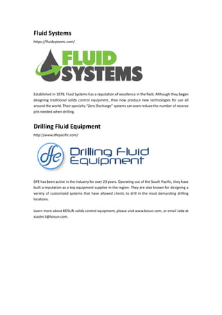 Solids control companies | PDF