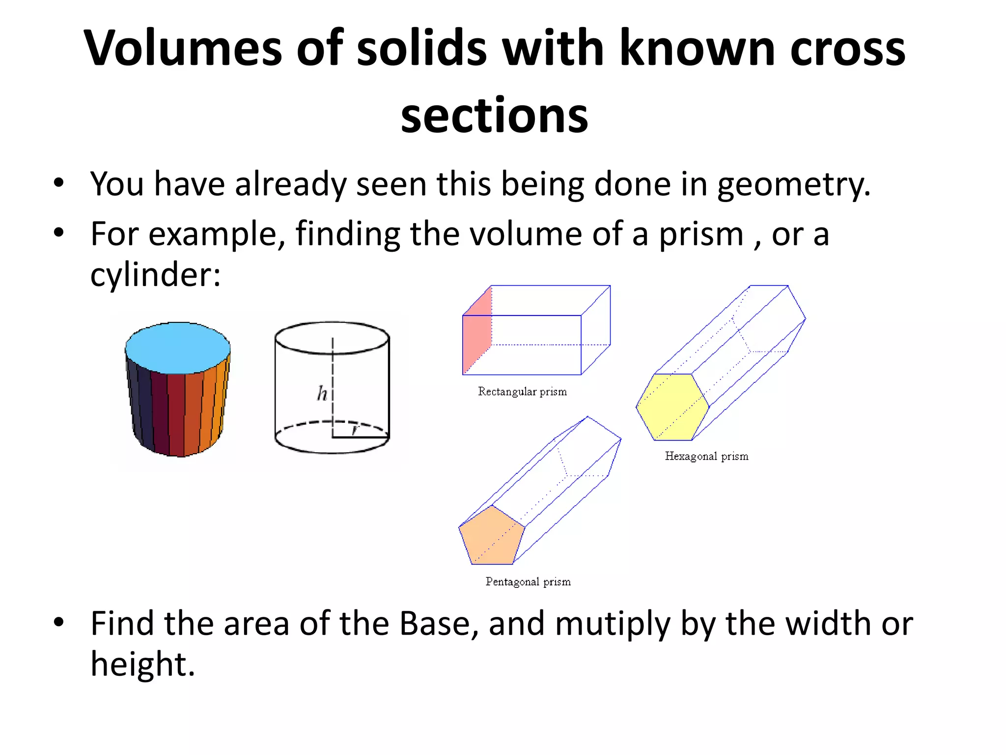 Solids Cross Section Ppt