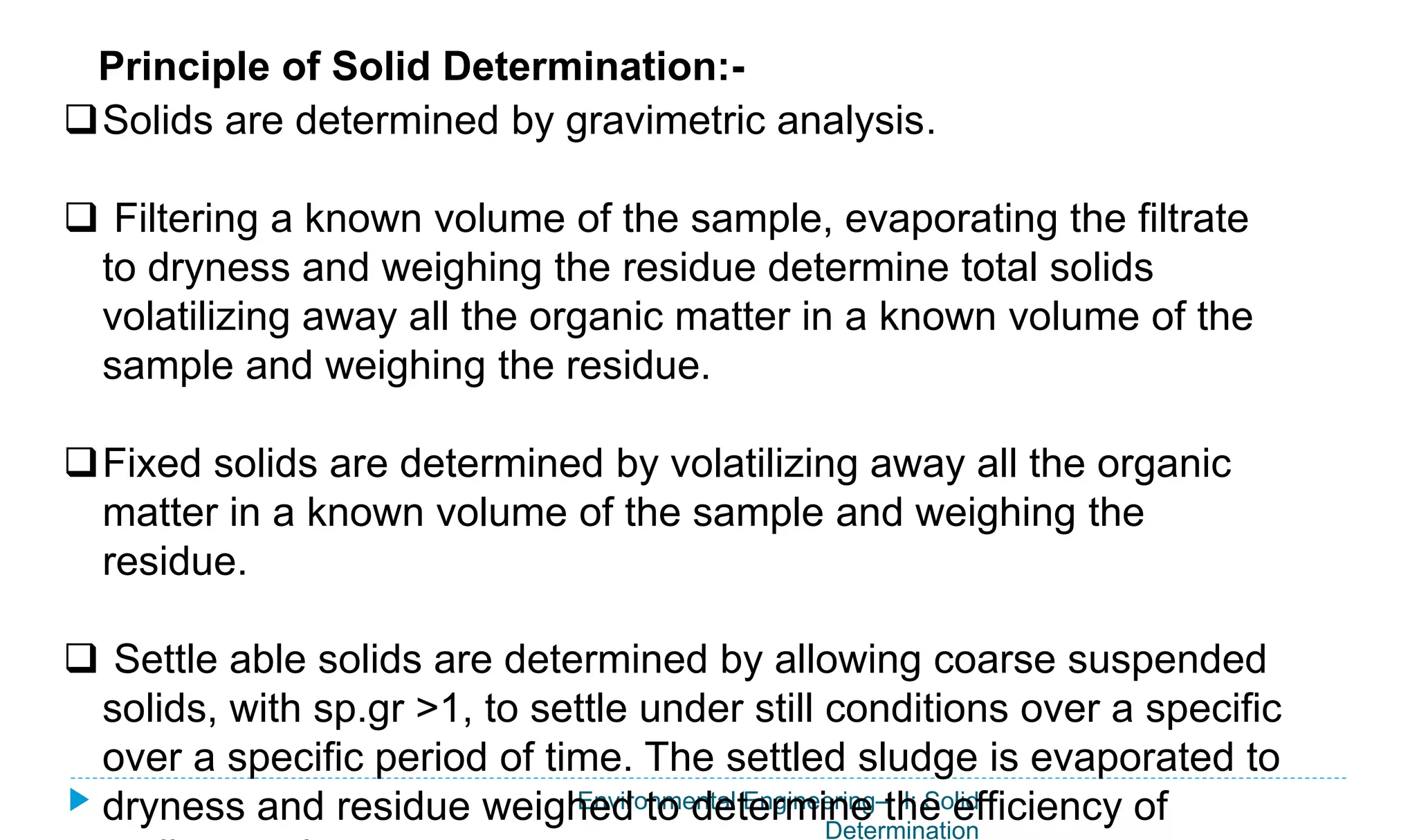 Solids determination | PPTX
