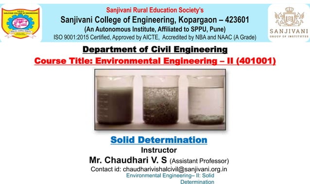 Solids determination | PPTX | Geology | Science