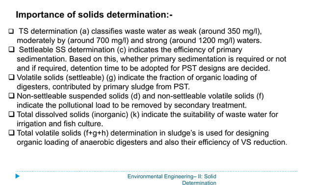 Solids determination | PPTX | Geology | Science