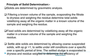 Solids determination | PPTX