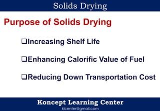 Solids drying | PPT