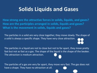 Solids, Liquids and Gases | PPTX
