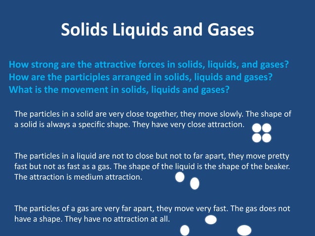 Solids, Liquids and Gases | PPT