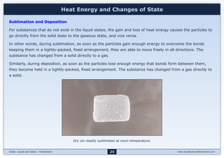 States of Matter: Solids, Liquids and Gases [Presentation] | PDF