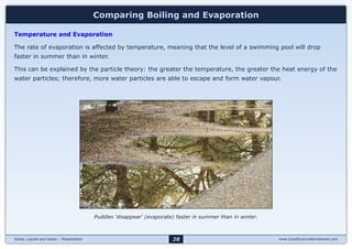 States of Matter: Solids, Liquids and Gases [Presentation] | PDF